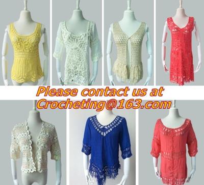 China Hollow Out Knitted Crochet Beach Dress Robe Sexy Cover Up Sundress for Women for sale