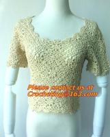 China Vintage Crochet Blouse White Black Lace Trim Casual Shirts Tops for Women Size S-2XL for sale