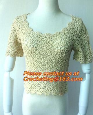 China Vintage Crochet Blouse White Black Lace Trim Casual Shirts Tops for Women Size S-2XL for sale