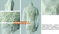 China Women's Crochet Knit Blouse Hollow Back Design Candy Color Fashion Top for sale