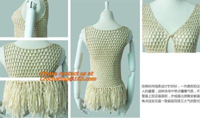 China Girls Bat Sleeveless Crochet Cardigan Loose Knit Top 100cm for sale