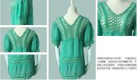 China Women Embroidered Long Sleeve Crochet Lace Blouse Shirts Blusas De Renda Size S-2XL for sale