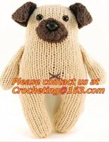China Hand Knit Crocheted Doll Toy 30 cm Soft Stuffed Animal Handmade Gift for Kids for sale