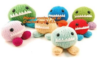 China Hand Knitted Crochet Stuffed Animal Doll Toy 20cm Soft Plush Knitting Patterns for sale