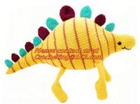 China Hand Knitted Animal Shaped Whistle Toys Colorful Crochet Plush 5 Inch Soft Safe for Kids for sale