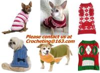 China Unisex 100% Cashmere Pet Dog Cat Striped Knitted Sweater Winter Coat 9GG for sale