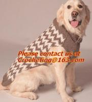 China Multicolor 100% Cashmere Knit Dog Coat Pet Sweater Winter Warm 9GG for sale