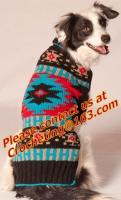 China Hand Crochet Dog Sweater 100% Cashmere Knit Pet Sweater Winter Snowflake Pattern 9GG for sale