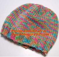 China Fashion Jacquard Knitted Beanie Hat for Teens Unisex Cotton Winter 44cm One Size for sale