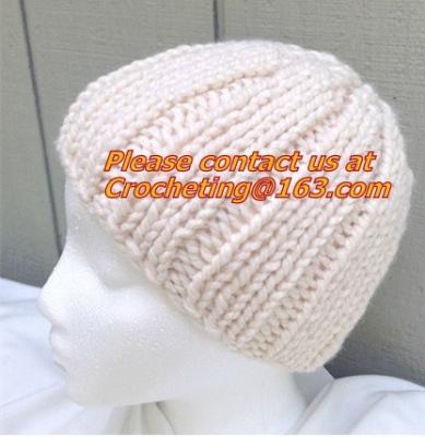 China Handmade Baby Knitted Hat Cat Ear Style 44cm Unisex Winter Cap for 6-18 Month Kids for sale