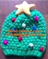 China Baby Knitted Cat Ear Hat 44cm Unisex Solid Color Woolen Beanie for Spring Fall Winter for sale