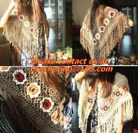China Hand Crocheted Women Poncho 100% Cotton Eco-Friendly Anti-Pilling Spring Summer for sale