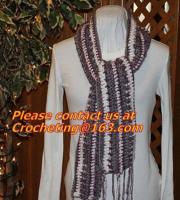 China 100% Acrylic Jacquard Knitted Scarf Set with Hat and Gloves 30x120cm for sale