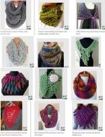 China Mohair Knit Scarf Loop 30x120cm Wave Ruffle Fashion Accessory Soft Crocheted Scarf for sale