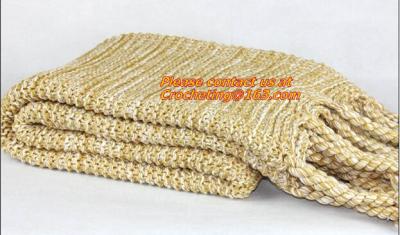 China Customizable Chunky Knit Tassel Fringe Throw Blanket 100% Milk Cotton Queen Size for sale