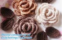 China Custom Colorful Crochet Flower Pendant Necklace Handmade Wool 100 Piece MOQ for sale