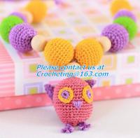 China Handmade Crochet Flower Pendant Necklace Wool Eco-Friendly Fashion Jewelry for Women for sale