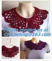 China Handmade Crochet Flower Pendant Necklace Wool Eco-Friendly Various Colors Custom Size for sale