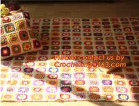 China Handmade Woolen Crochet Sleeping Blanket 180x200cm Cotton Throw for Sofa Bed Nap for sale
