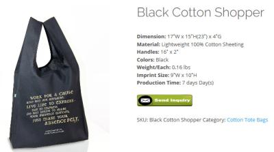 China 100% Natural Cotton Canvas Shopping Tote Bag 5x6 inch Custom Logo Eco Friendly for sale
