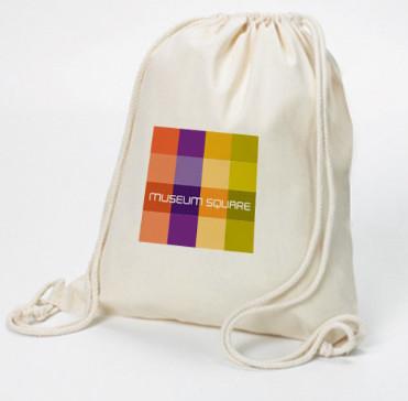 China 100% Natural Cotton Shopper Tote Bag 5x6 inch Custom Logo Eco Friendly Reusable for sale