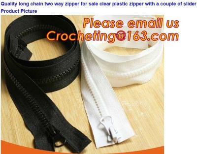 China High Quality Plastic Zipper for Garment and Luggage Size 3 to 10 Custom Length Available for sale