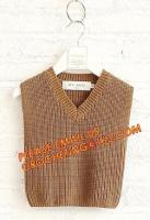China Wholesale Boys Casual V Neck Sweater Vest Cotton Blend Kids Knitwear Size 80-140CM for sale