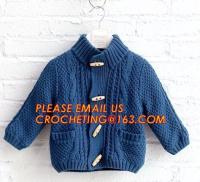 China British Style Boys Winter Coat Thick Woolen Sweater Size 80-140CM Warm Casual Wear for sale