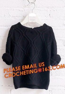 China Girls Cotton Blend Knitted Pullover Sweater Casual Winter Wear Size 80-140CM for sale