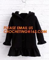 China Kids Cotton Knitted Hooded Sweater Coat Winter Pullover for Girls Size 80-140CM OEM Custom for sale