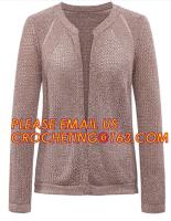 China 100% Cashmere V-Neck Cardigan Sweater for Women with Two Pockets 12gg 2/26nm for sale