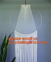 China Handmade Macrame Wall Hanging 32x47 Inch Cotton Rope Tapestry for Wedding Home Decor for sale