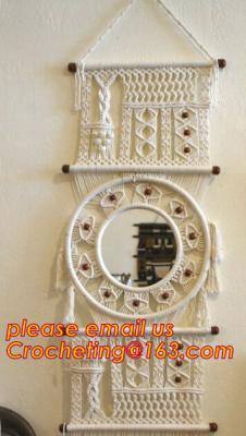 China Handmade Macrame Wall Hanging 100% Cotton Rope Home Decor 32x47 Inches Custom Size Available for sale