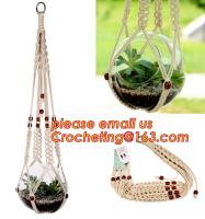 China Wholesale Macrame Plant Hanger 52 Inch Heavy Duty Nylon for Indoor Outdoor Round Square Pots for sale