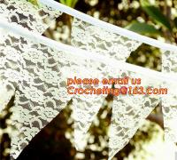 China Custom Printed Bunting Banner 20x30cm Wedding Party Decoration Durable Waterproof Vinyl for sale