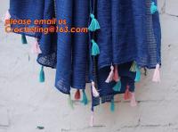 China Custom 2.5cm Tassel with Metal Ring Fringe Trim for Garment Curtain Home Decor Rayon 500pcs MOQ for sale