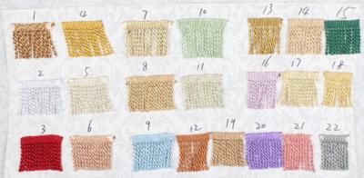 China 6.5cm Polyester Tassel Fringe Trim for Curtains, 100% Polyester Water Soluble Curtain Fringe for sale