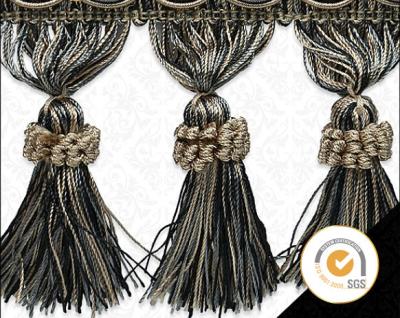 China Wholesale Cotton Tassel Fringe Trim 30mm for Lampshade Pillow Curtain Home Decor for sale