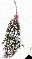 China Wholesale Decorative Curtain Tieback Tassel with Beads 30mm Cotton Fringe Trim for sale