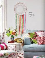 China Handcrafted Indian Feather Dream Catcher Home Decoration 20cm Diameter 63cm Length for sale