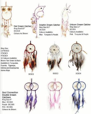 China Wholesale Handmade Dream Catcher 20cm Natural Stones Feathers Wall Hanging Home Decor for sale