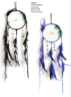 China Wholesale Handmade Dream Catcher Pure White Wall Hanging Decoration with Feather 20cm Diameter for sale