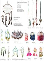 China Wholesale Handmade Feather Dream Catcher Wall Hanging Decoration 20cm Diameter Natural Stones for sale