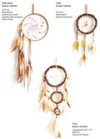 China Wholesale Indian Style Feather Dream Catcher 20cm Diameter Home Decor Hanging Wind Chime for sale