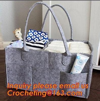 China Eco-Friendly Felt Nursery Storage Caddy with Multi Pockets 3mm Thickness Custom Size for sale