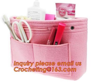 China Wholesale Custom Felt Purse Organizer Insert 3mm Thickness Eco Friendly Travel Storage Bag for sale