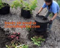 China Wholesale Felt Grow Bags 5 to 20 Gallon Recycled Plastic Fabric Plant Pots for sale