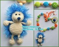 China Eco-Friendly Baby Teether Toy Nursing Necklace for Mom 100 Cotton 20mm Beads for sale