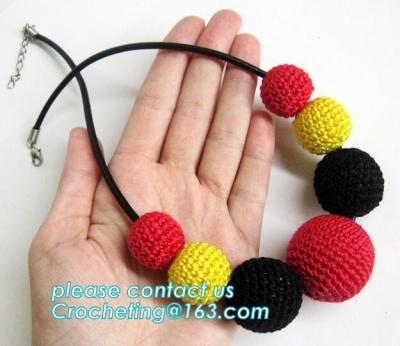 China Natural Wooden Teething Necklace for Breastfeeding Mom Baby Shower Gift 20mm Beads 100cm for sale