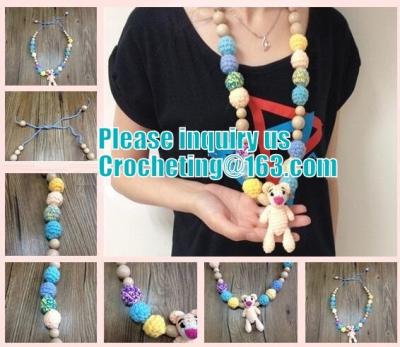 China Baby Name Pacifier Holder Wood Bead Pacifier Clip Amigurumi Hare 20mm Crochet Beads for sale